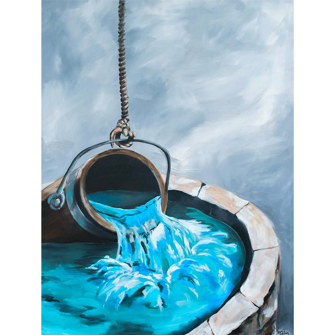 Welling Up - Fine Art Print of Well | Prophetic Art | Water Well– Mindi ...